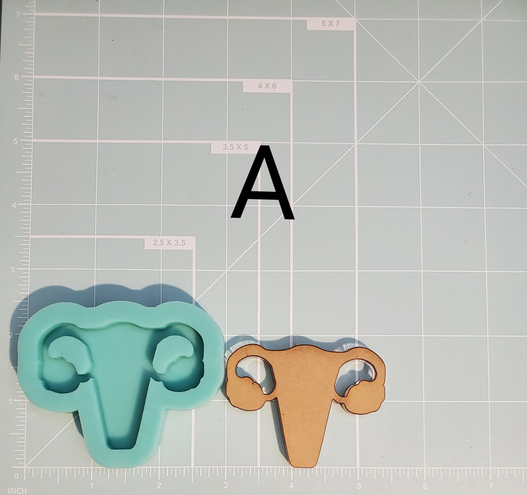 Uterus Badge Reel Mold, Uterus Keychain Mold, Silicone Mold - Etsy