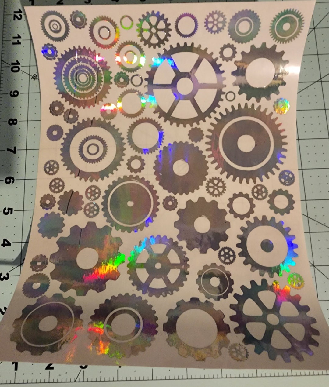 Gears, Gears Stickers, Tumbler Cups, Clear Stickers - Etsy