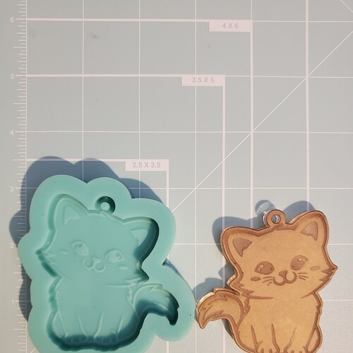Curled up Sleeping 3D Cat Kitty Kitten Silicone Mold - Etsy