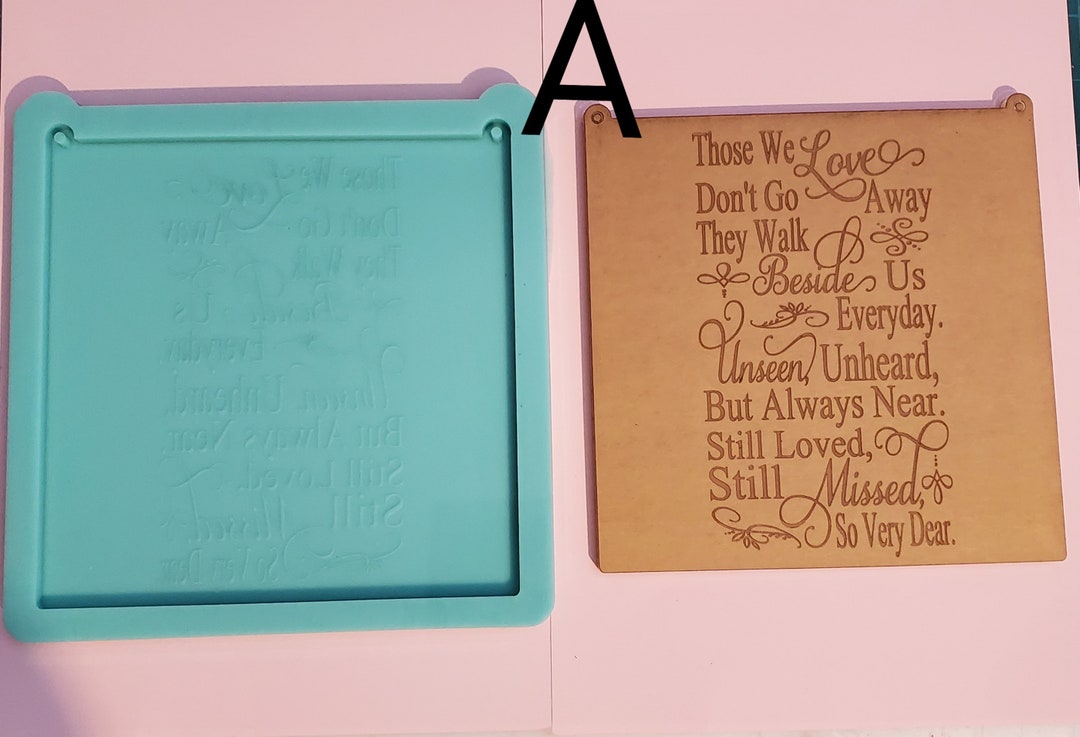 Memorial Plaque, Silicone Mold Plaque - Etsy