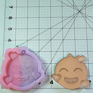 Emoji Faces Mold, Emoji Keychain Mold, Emoji, Silicone Mold, Silicone ...