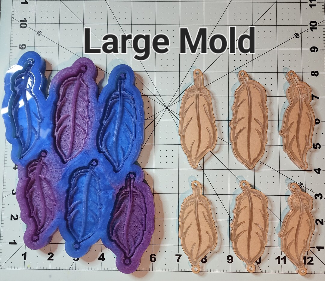 Feather Mold, Silicone Feather Mold, Deep Engraved Feathers. - Etsy