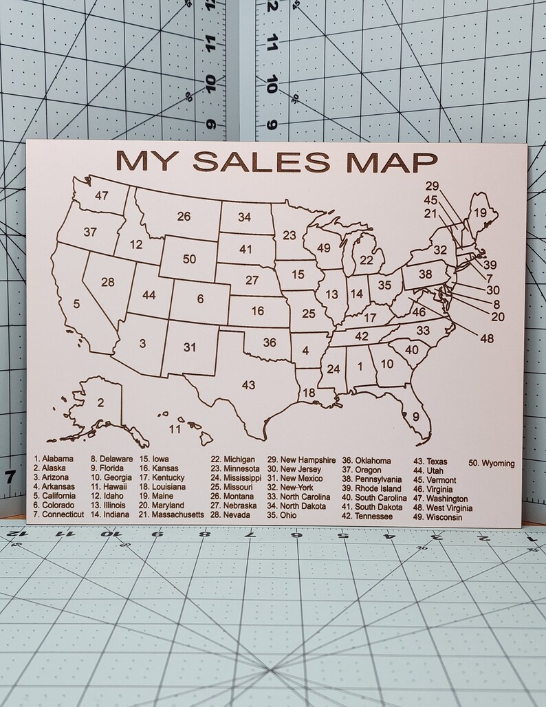Sales Map. Reusable Sales Map - Etsy