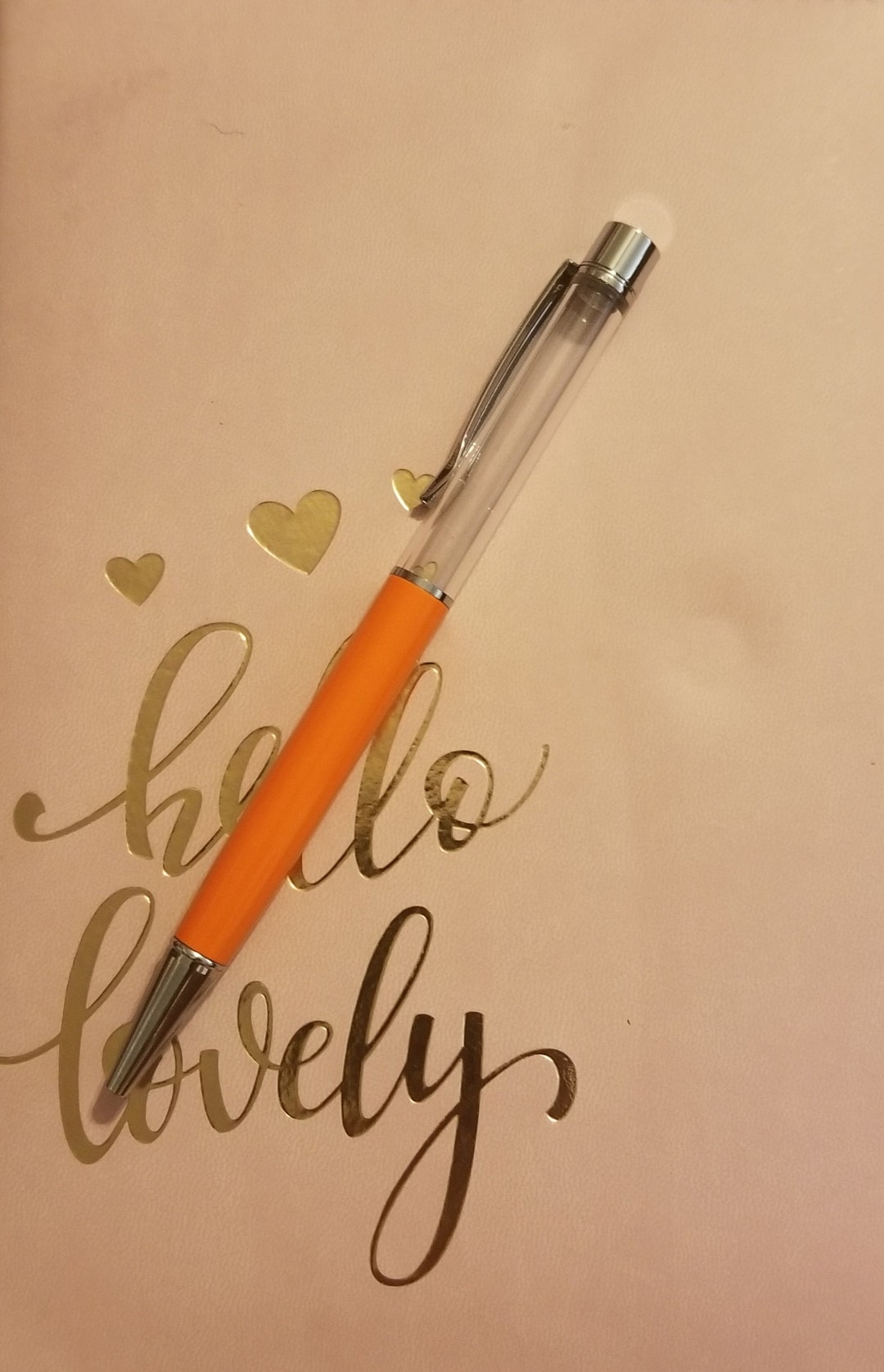 Floating Fillable Glitter Pens Orange - Etsy
