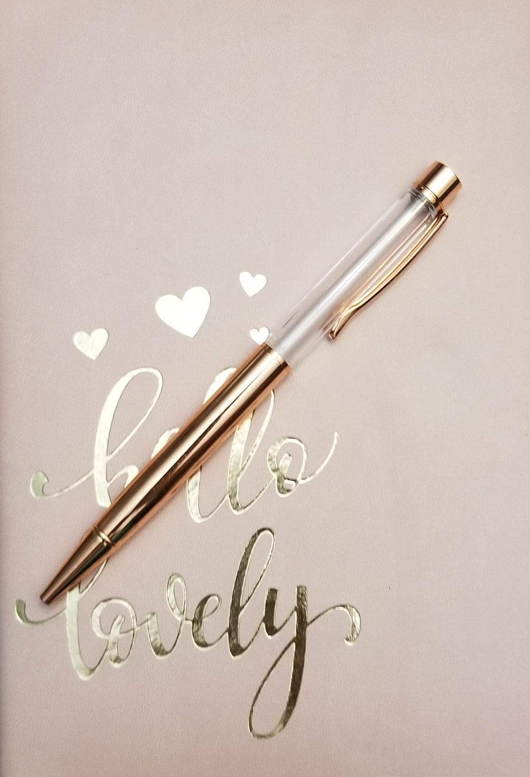 Floating Fillable Glitter Pens Rose Gold - Etsy