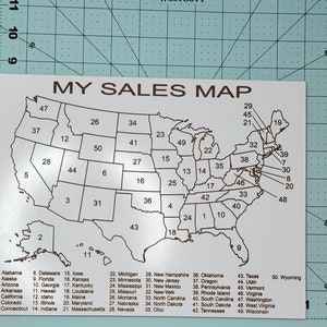 Sales Map. Reusable Sales Map - Etsy
