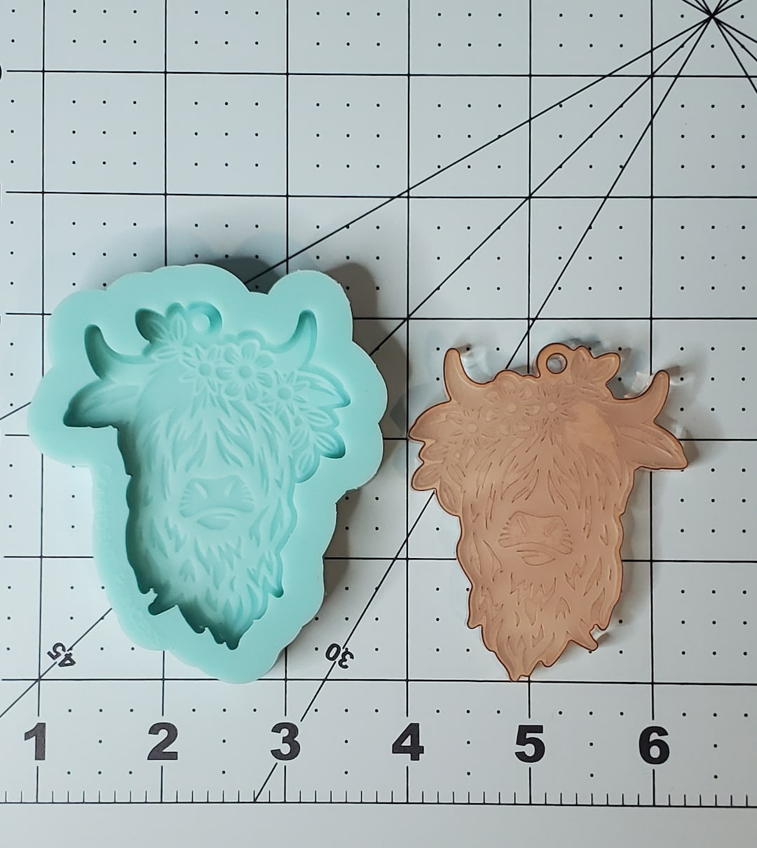 Highland Cow Silicone Keychain Mold - Etsy