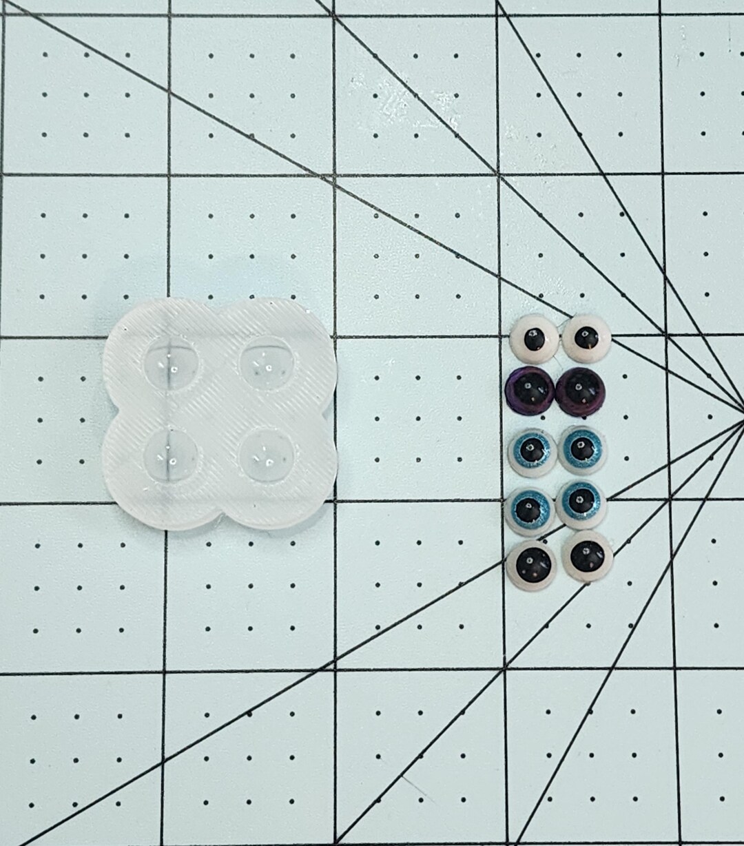 Half Round Pearls Silicone Mold, Eye Silicone Mold - Etsy