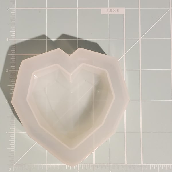 Geometric Heart Silicone Mold - Etsy