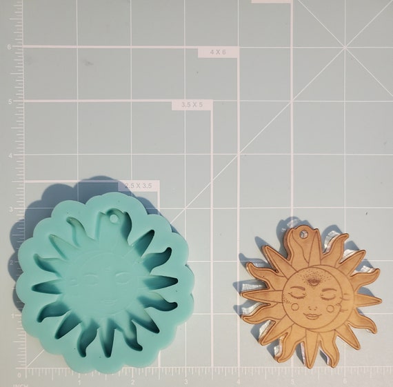 Sun and Moon Silicone Mold Keychain Mold - Etsy