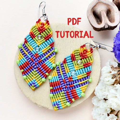Micro Macrame Tutorial Braids Bracelet Pattern DIY - Etsy