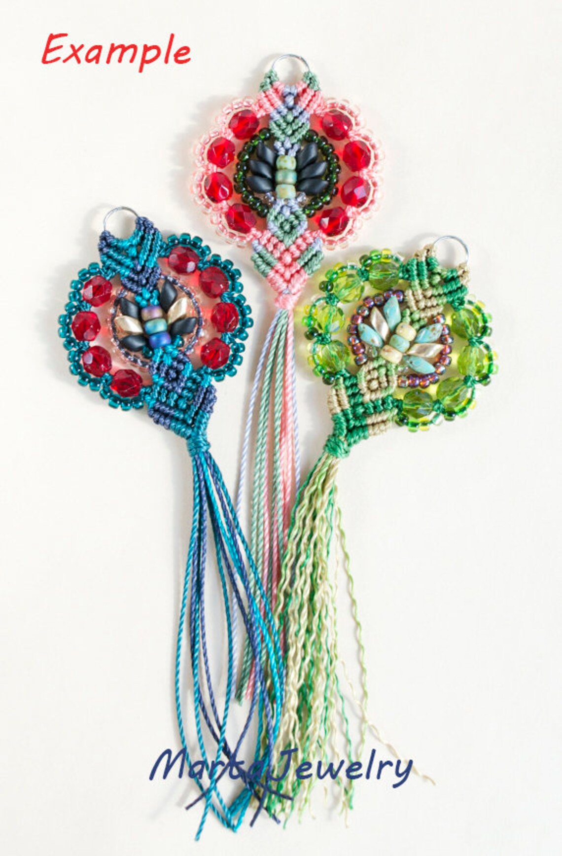 PDF Tutorial Macrame Pendant With a Tassel DIY Project | Etsy