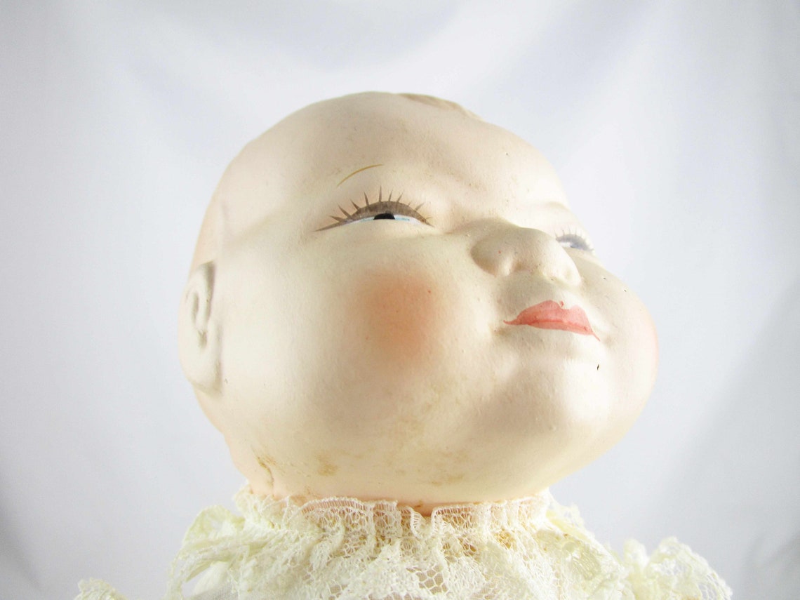 Vintage 'cry Baby' Doll Composite Head With Fabric | Etsy