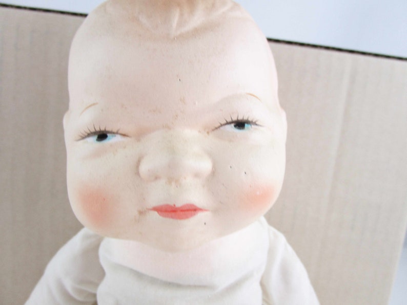 Vintage 'cry Baby' Doll Composite Head With Fabric - Etsy