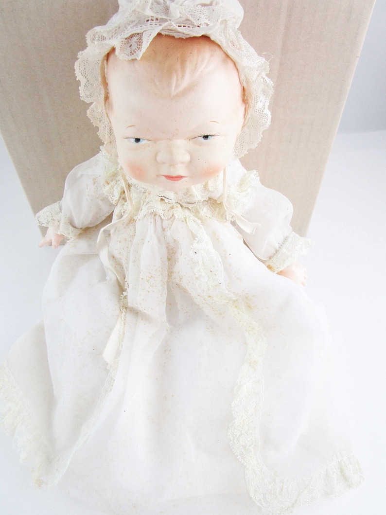 Vintage 'cry Baby' Doll Composite Head With Fabric | Etsy