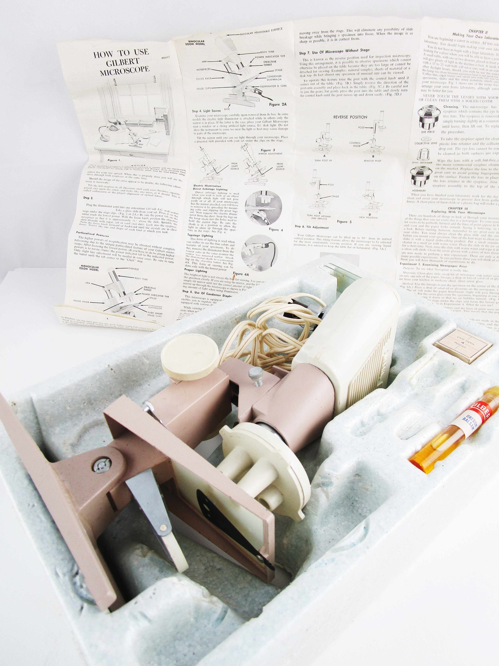 Super Fun 'gilbert Microscope and Lab Set' in Original Metal Box ...