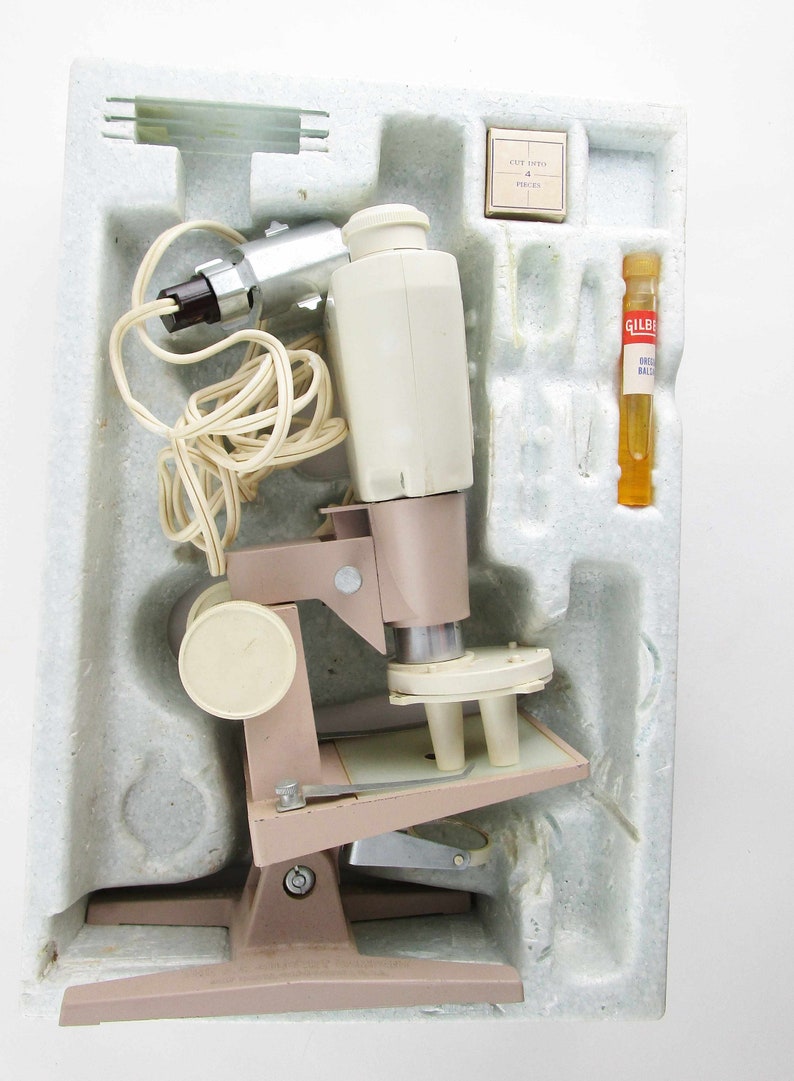 Super Fun 'gilbert Microscope and Lab Set' in Original Metal Box ...