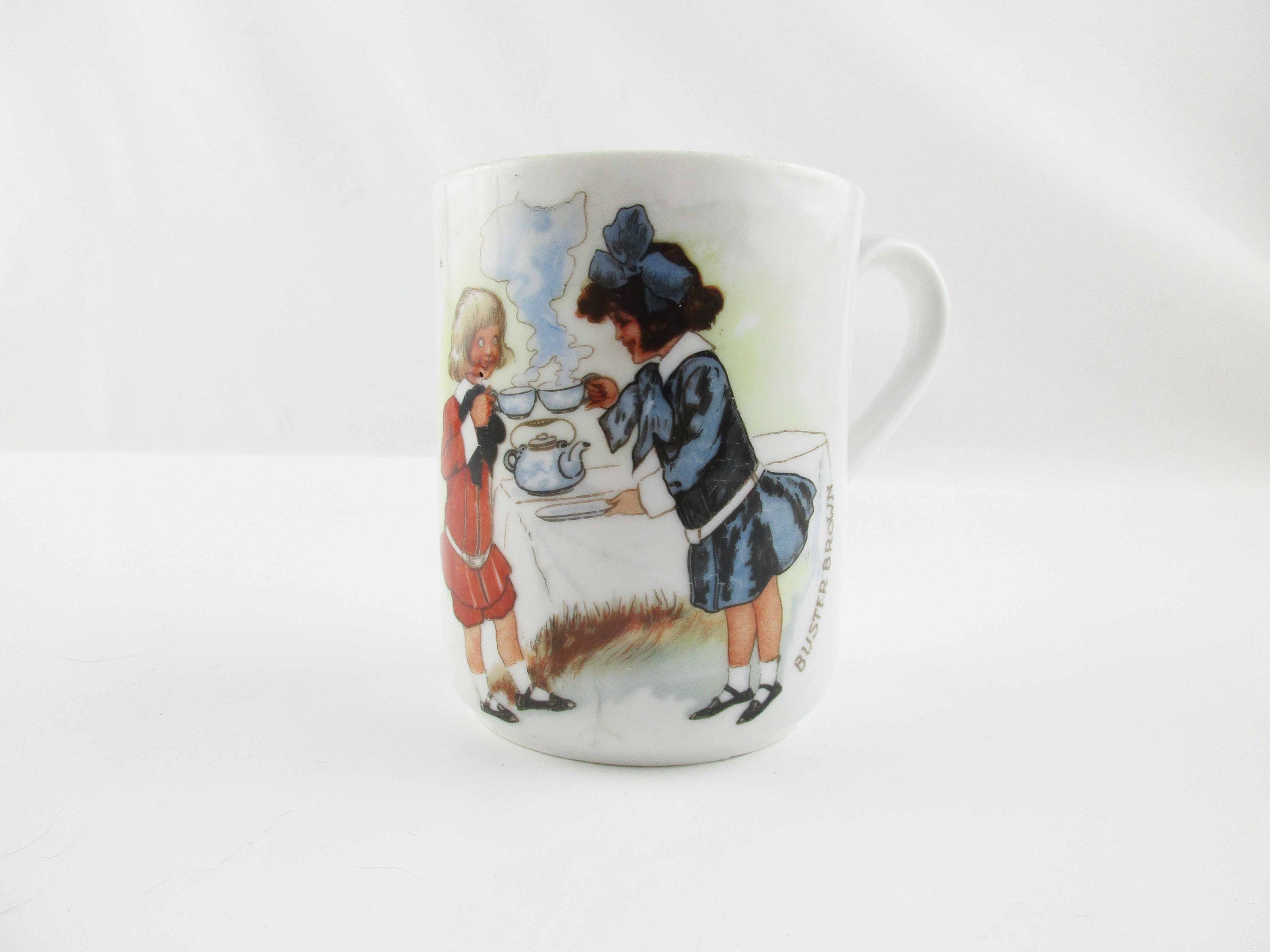 A 'buster Brown' Child's Cup - Vintage Porcelain Cup - Small Ceramic ...