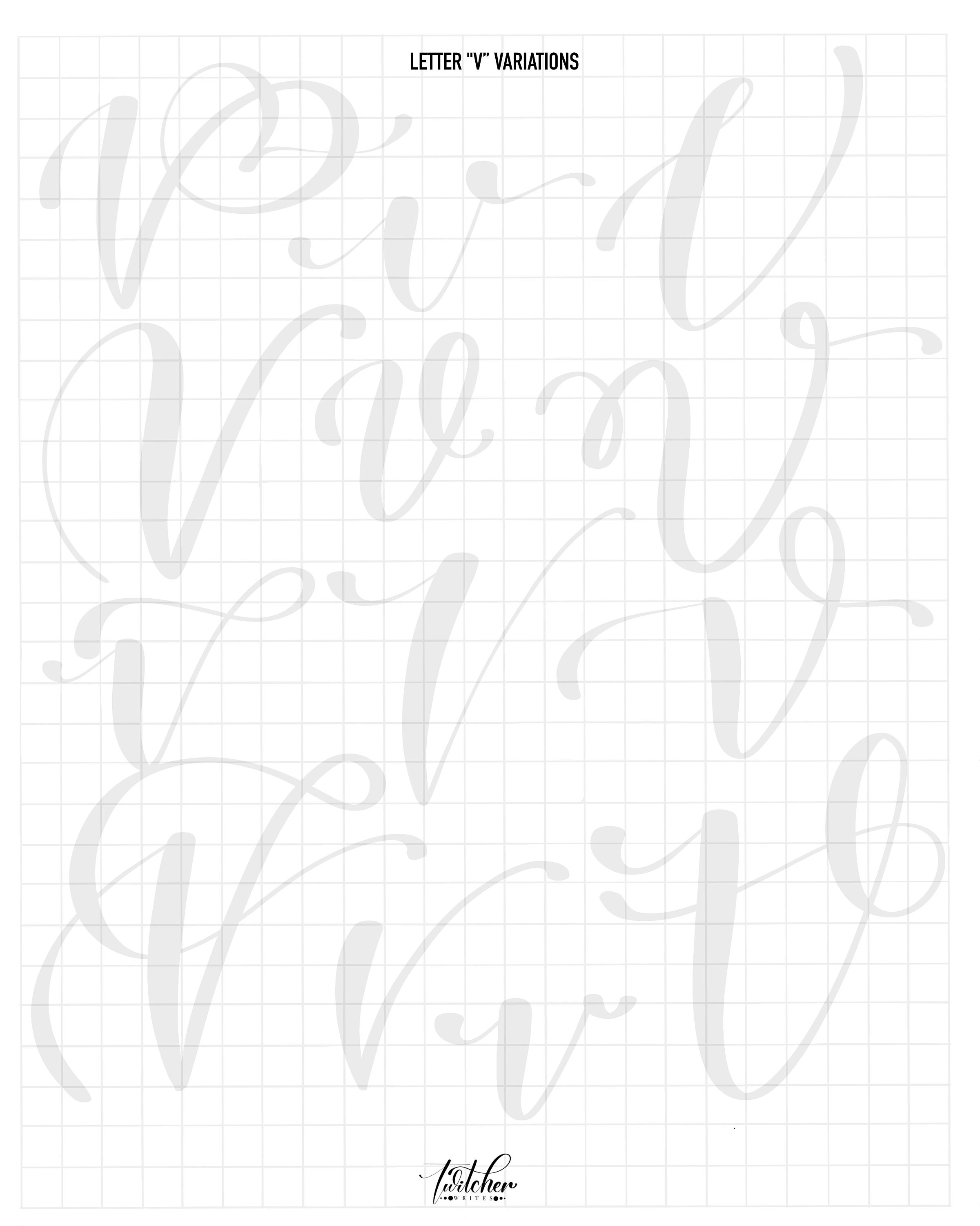 Lettering Variation A to Z (370 Different Alphabets) - Etsy