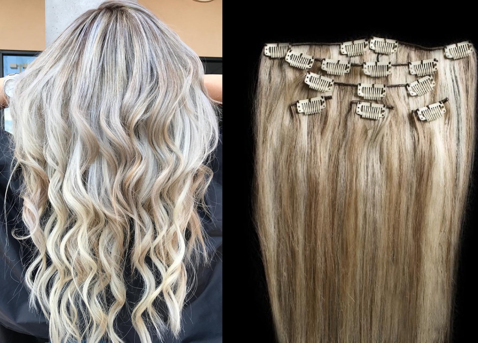 18" Clip in Hair Extensions Real Human Hair 80 Gram Clip on for Full ...