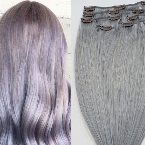 Grey Hair Extensions - Etsy