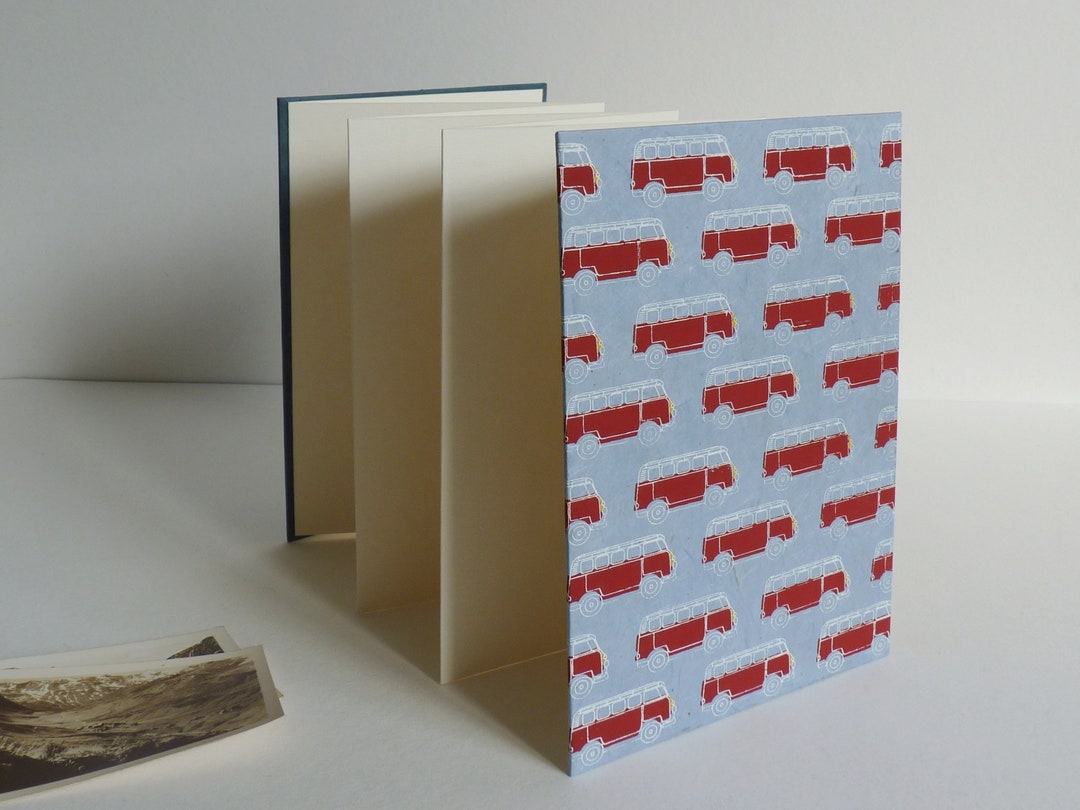 VW Camper Van Album, Accordion Photo Album, 12.5x17.5 Cm, 14 White ...