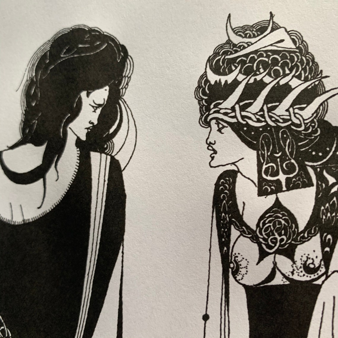 Oscar Wilde's Salomé Illustrations by Aubrey Beardsley DIY Kit 7 Pages ...