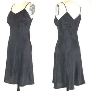 Real 1940s Black Rayon Dress Slip / Slip Dress XS Size 0 / 2 - Etsy