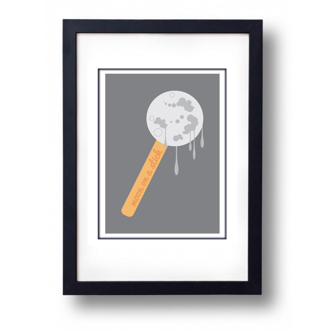 Moon on a Stick A4 Art / Gift Print - Etsy