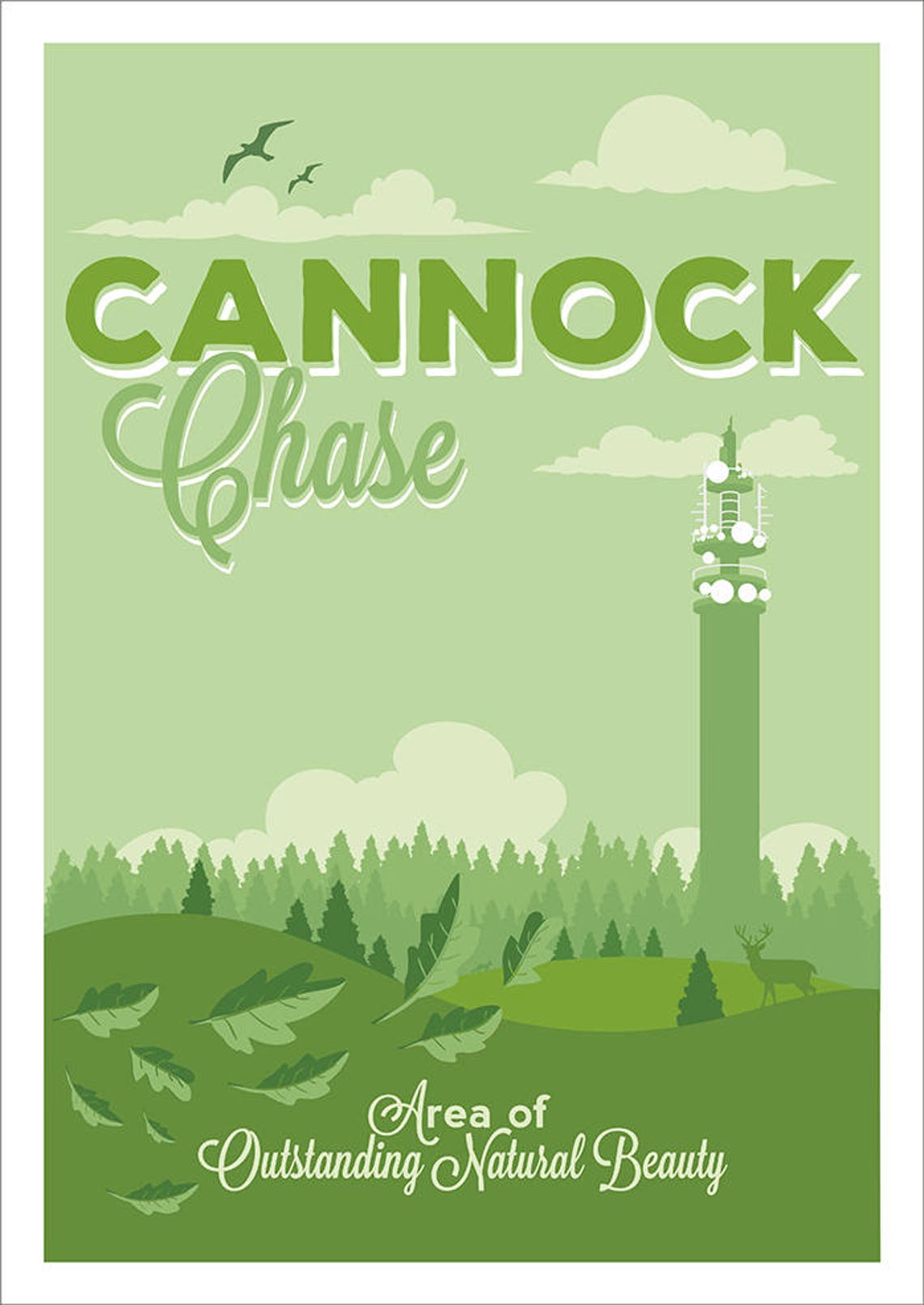 Cannock Chase Print - Etsy