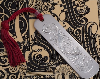 Custom Sterling Silver Bookmark With Actual Handwriting or - Etsy