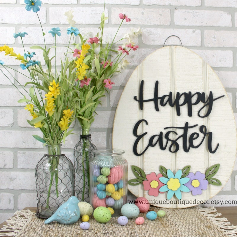 Easter Wreath Sign - Etsy