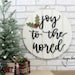 Joy to the World Door Sign Farmhouse Christmas Decor Front - Etsy