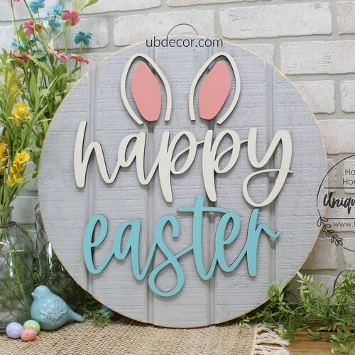 Hello Spring Wood Door Hanger Front Door Decor Spring - Etsy