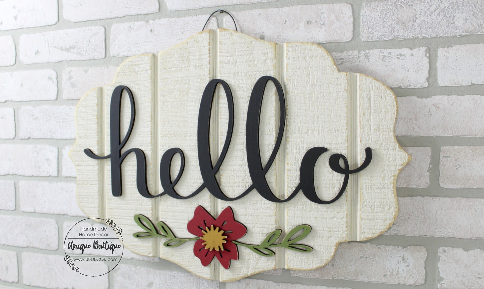 Hello Sign, Wood Door Hanger, Door Decoration, Front Door Sign, Front ...