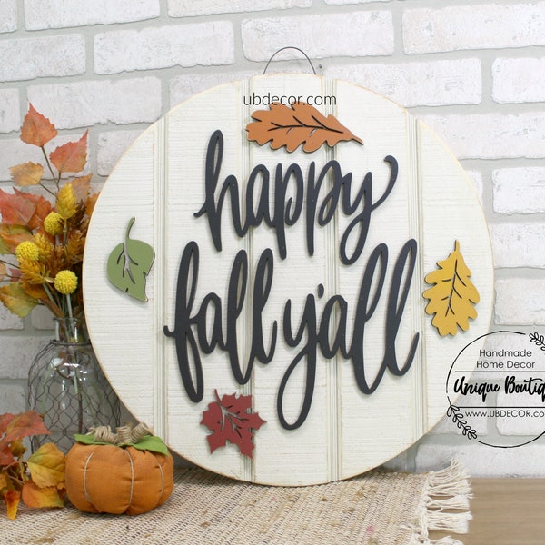 Happy Fall Yall Sign - Etsy