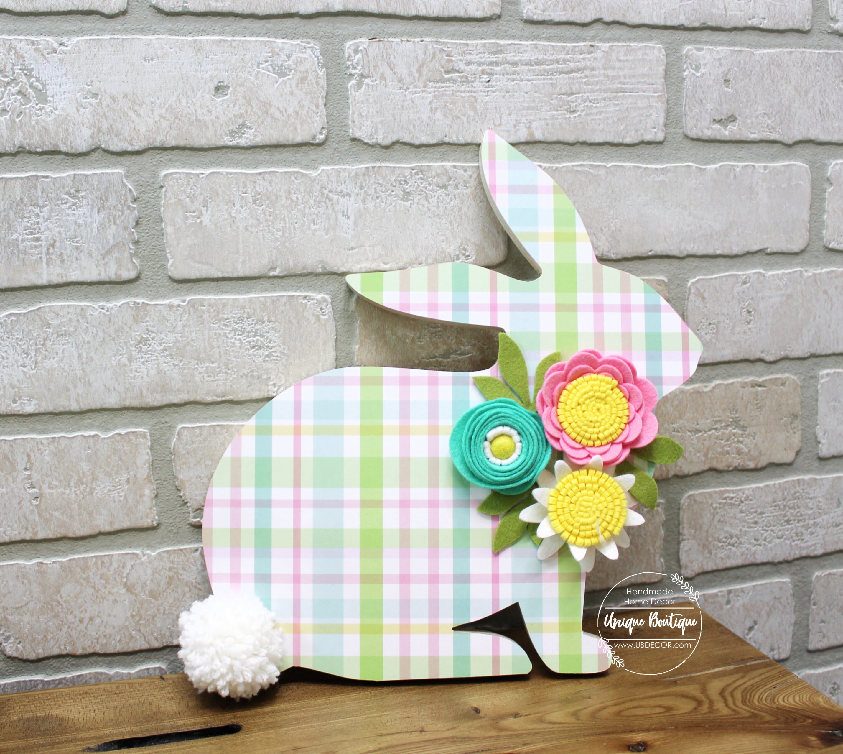 Easter Bunny Spring Sign Rustic Wall Hanging 11 | Etsy