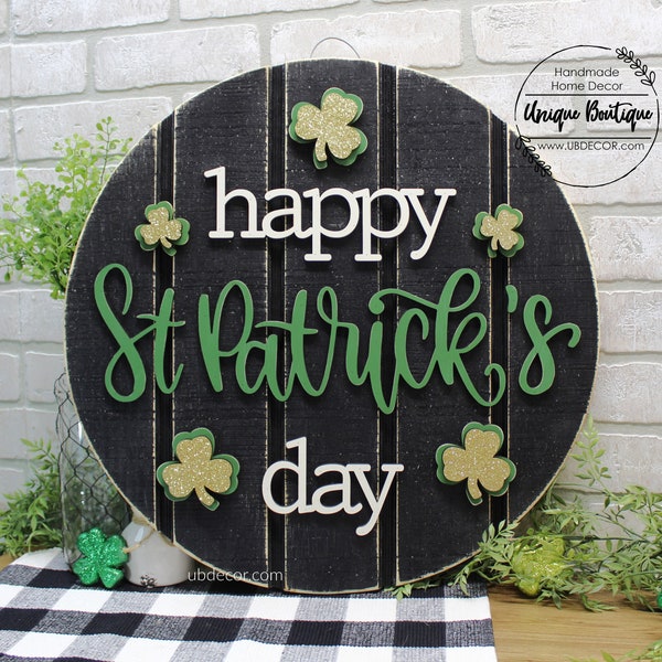 St Patricks Day Door Hanger Etsy