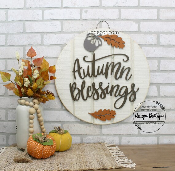 Home Décor Wall Décor Home & Living Autumn Time Fall Decor Wood Sign ...