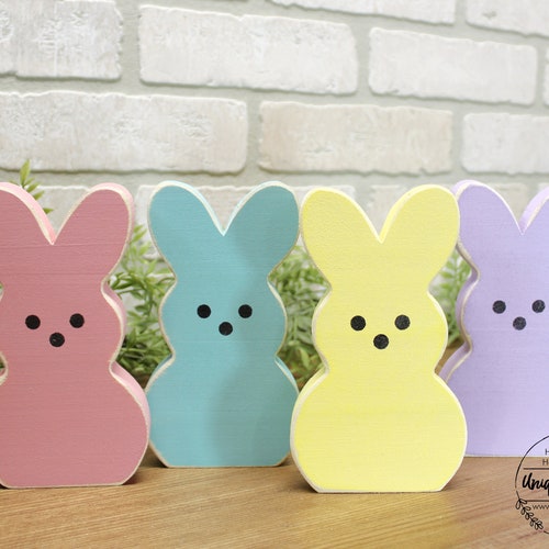 Wooden Easter Peep Decor - Etsy