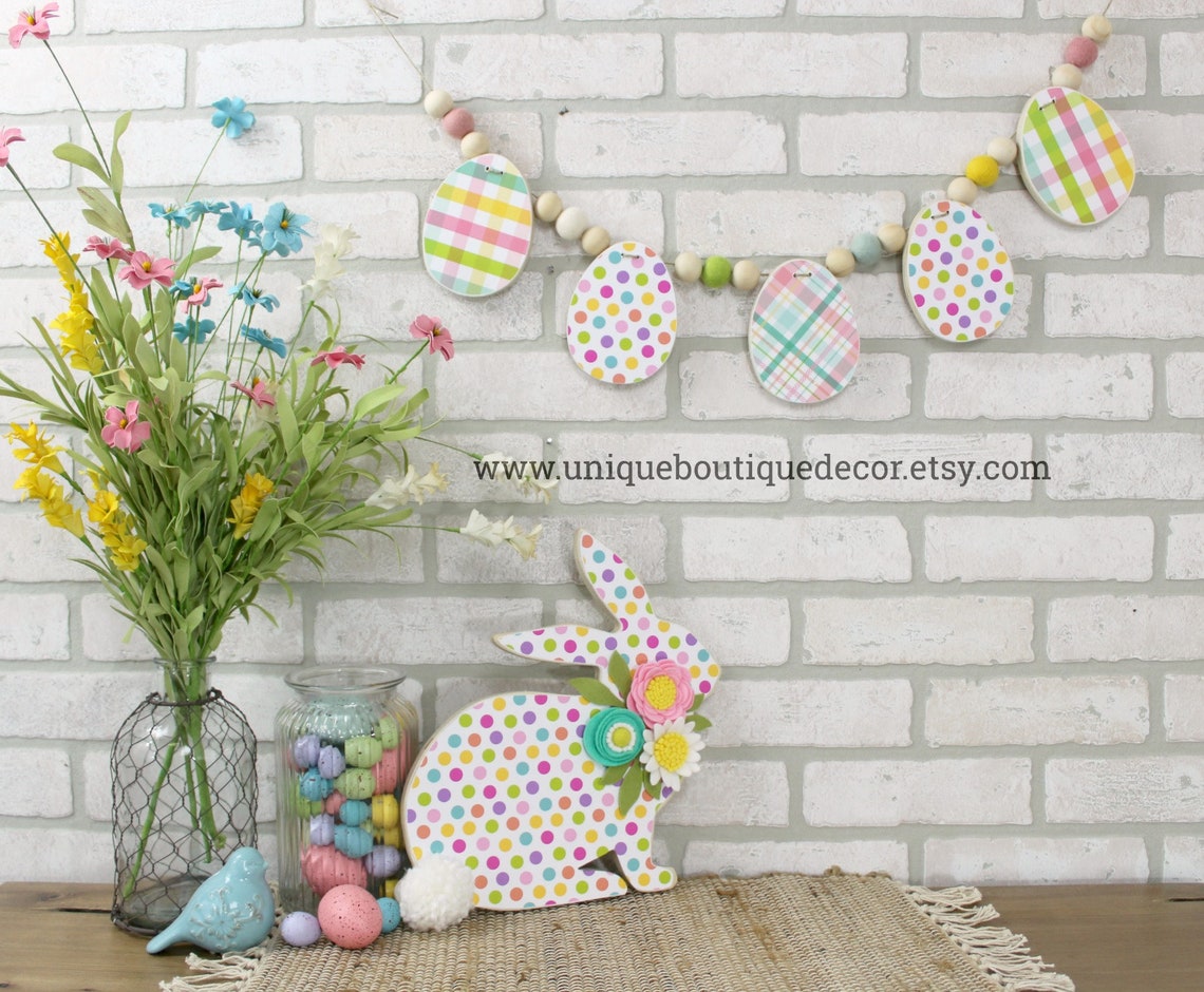 Easter Bunny Spring Sign Rustic Wall Hanging 11 - Etsy