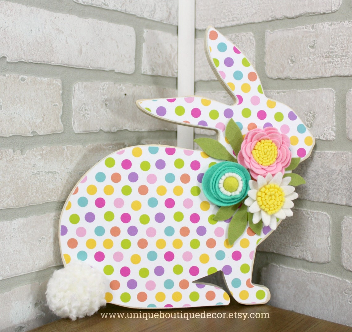 Easter Bunny Spring Sign Rustic Wall Hanging 11 - Etsy