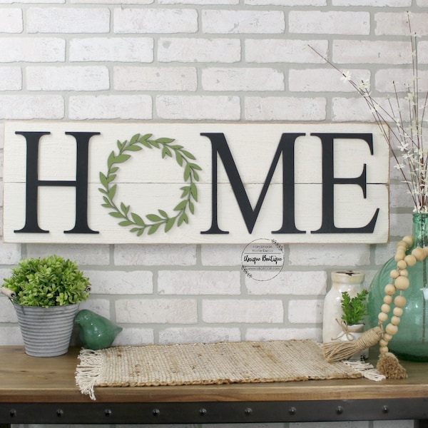 Rustic Home Sign - Etsy