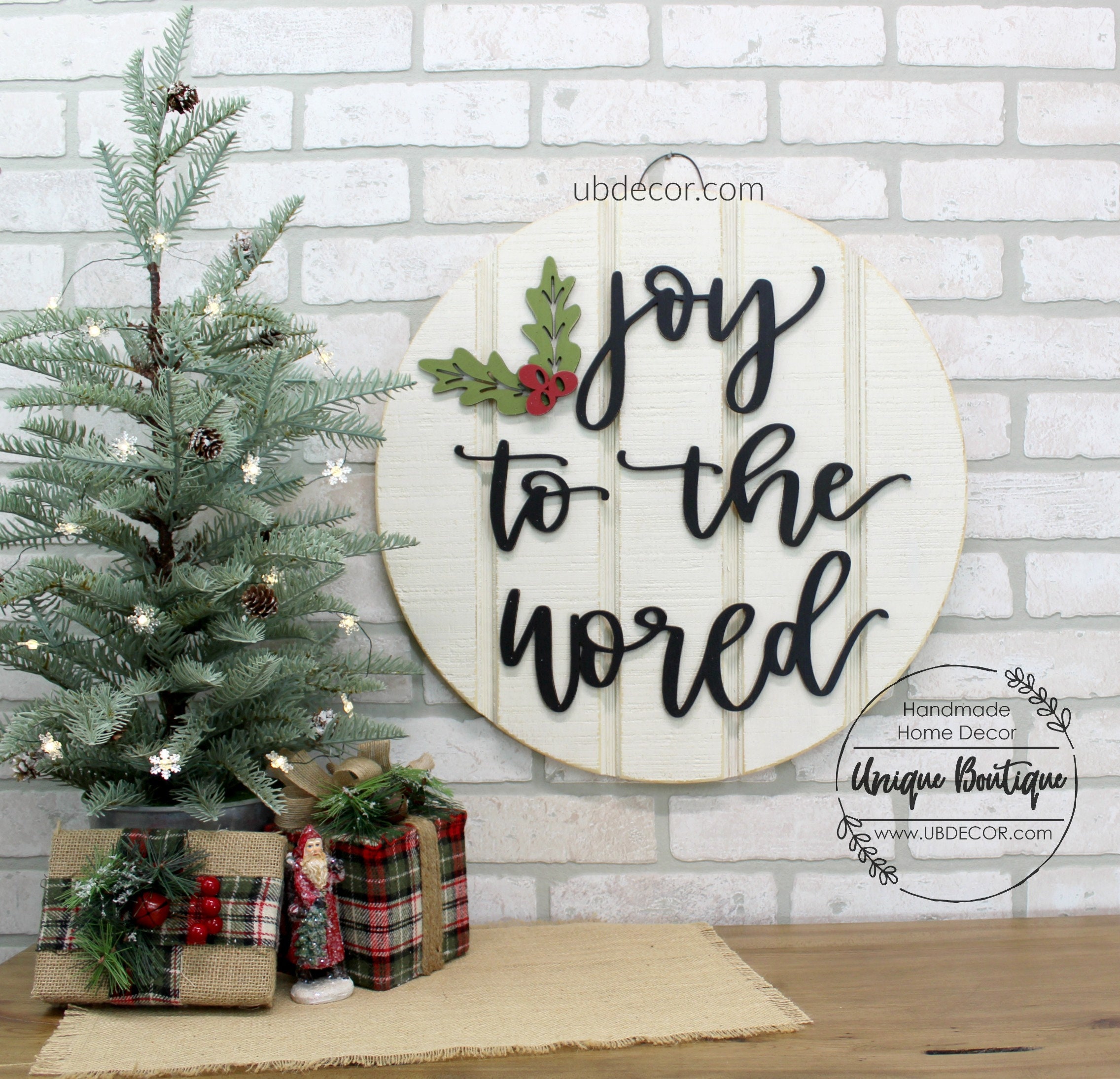 Joy to the World Door sign Farmhouse Christmas Decor Front | Etsy