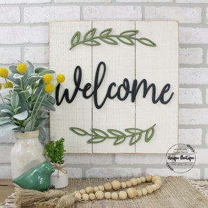 Welcome Sign, Wood Shiplap Sign, Farmhouse Wall Decor, Rustic Home ...