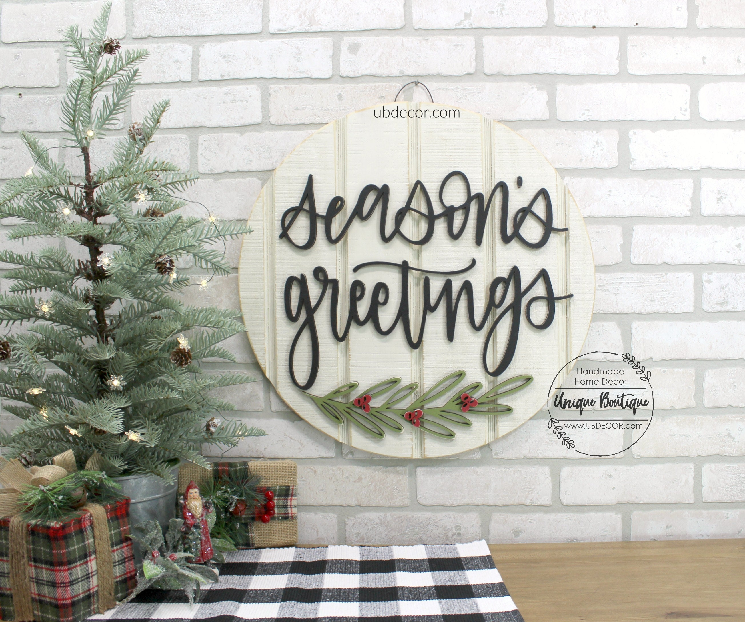 Wall Hangings Rustic Christmas Decor Christmas Door Sign Christmas Sign ...