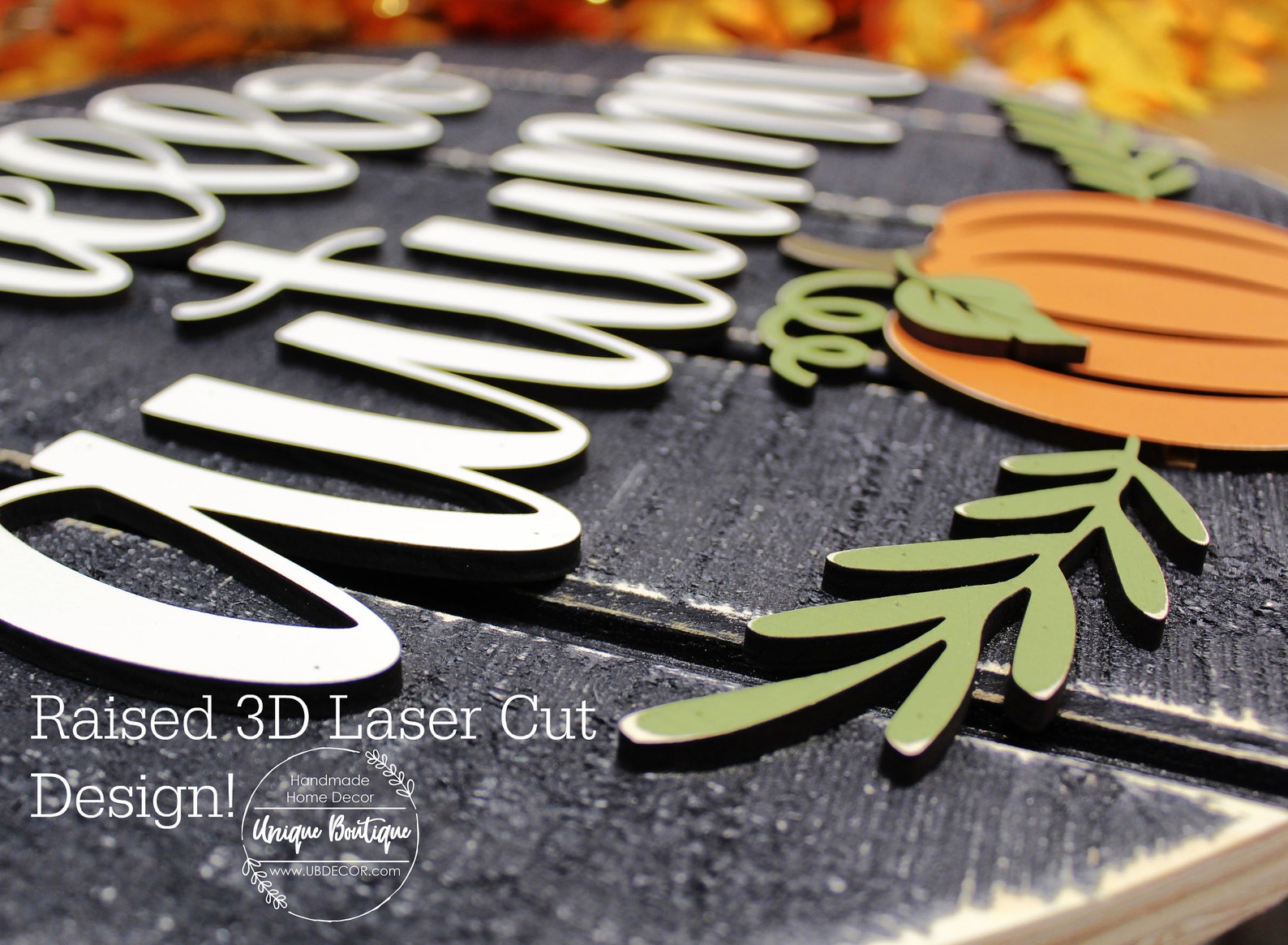 Front Door Decor Hello Autumn Door Sign Fall Door Hanger - Etsy