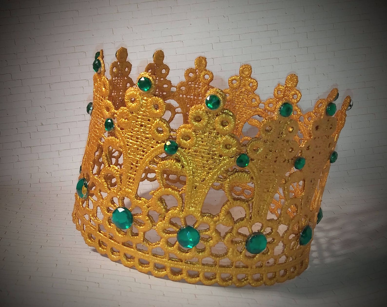 Emerald Crown Green Crown Gold Crown First Birthday Crown - Etsy