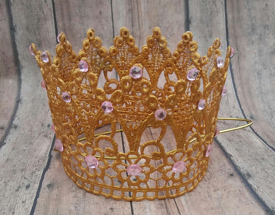 It's My Birthday Pink Gold Princess Crown - Etsy