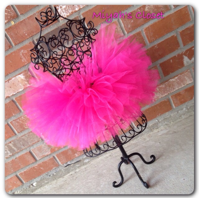 Pretty in Pink Tutu Hot Pink Tutu Birthday Tutu Cake Smash Tutu Pageant ...